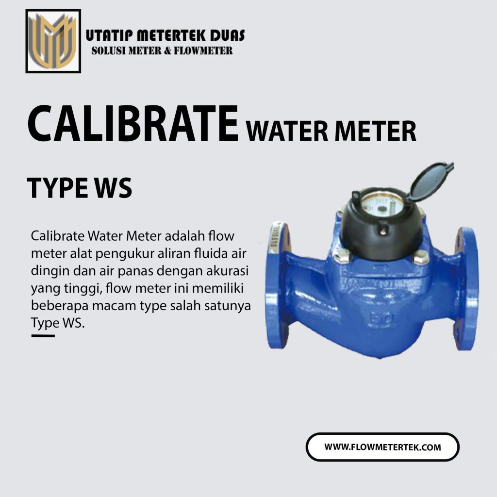 Calibrate Water Meter - Utatip Metertek Duas