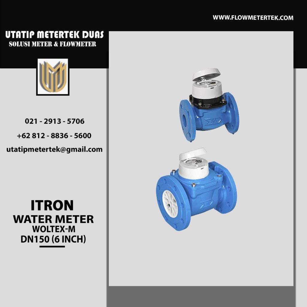 Itron Water Meter DN150 Woltex-M - Utatip Metertek Duas